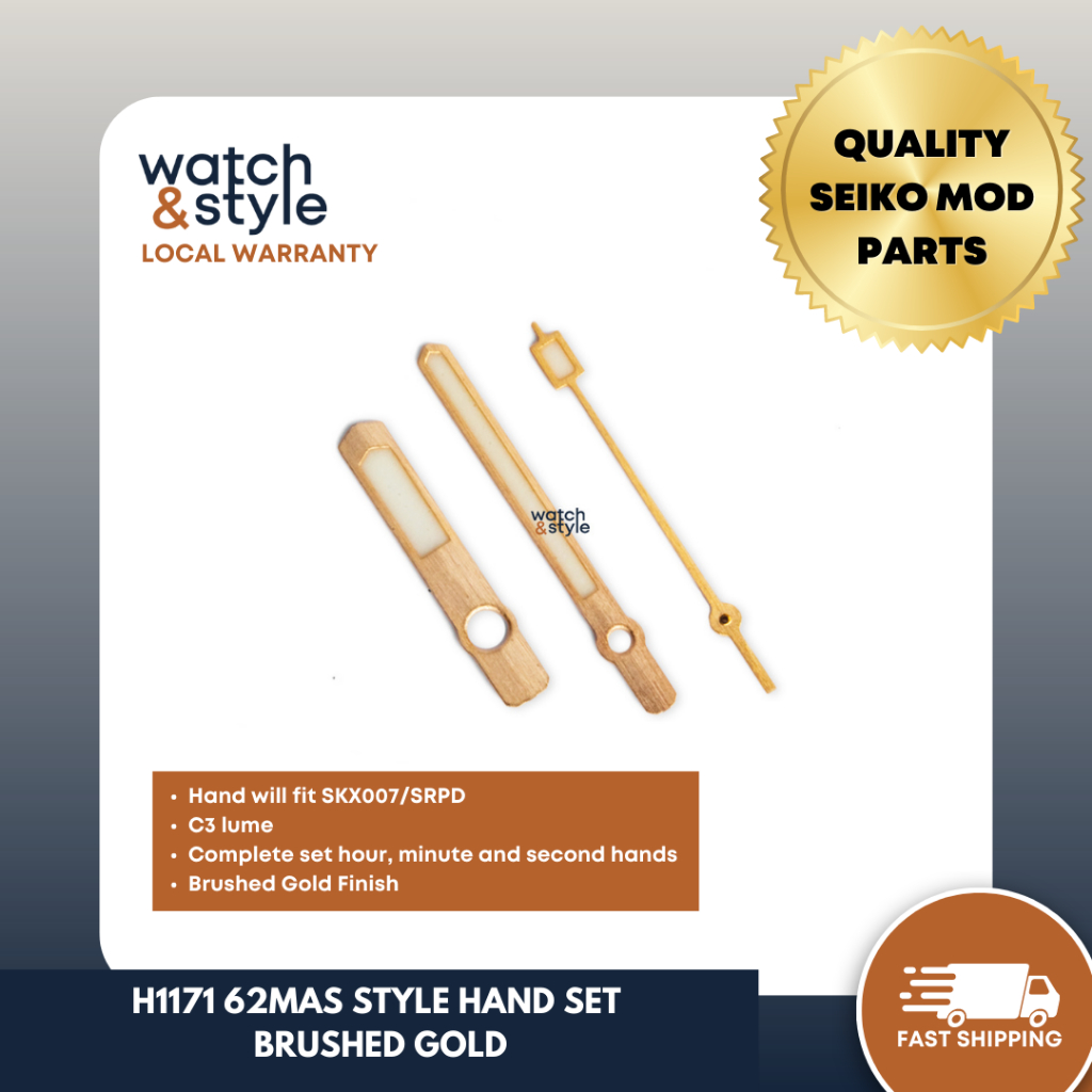 H1171 62mas Style Hand Set - Brushed Gold | Shopee Philippines