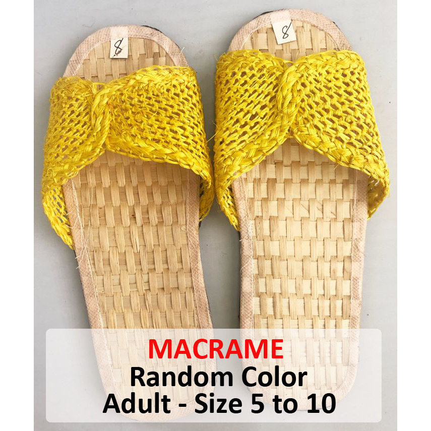 Abaca House Slippers (Random Color) | Shopee Philippines
