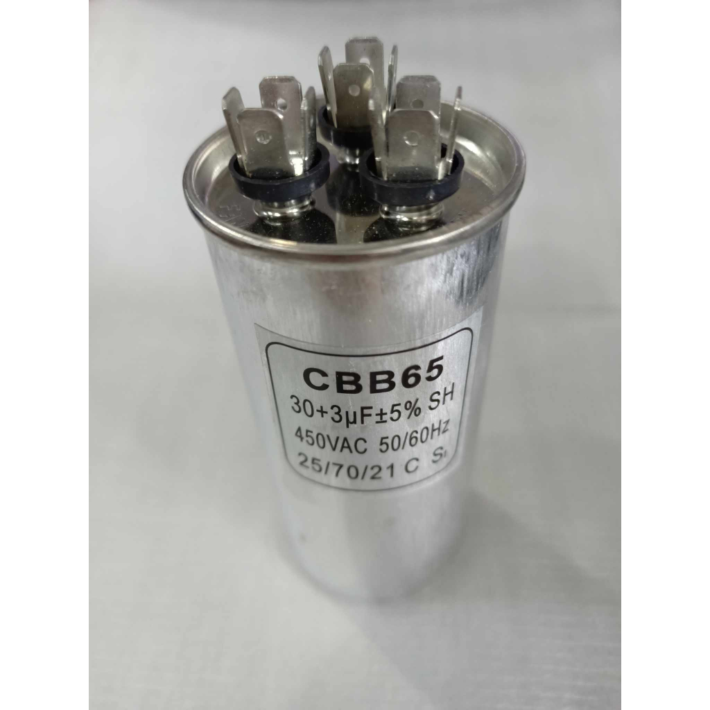 Original CBB65 30+3uF 370V 440V 450V AC Aircon Dual Metal Run Capacitor 30 3uF 30uF+3uF 450VAC ...