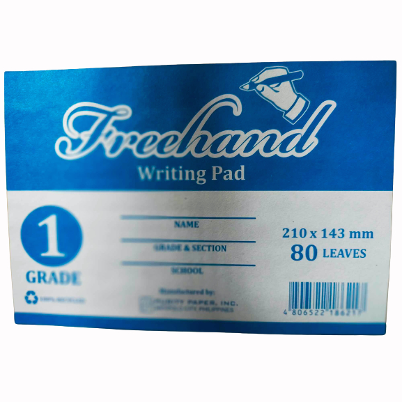 Freehand Writing Pad Paper for Grade 1, 2, 3 and 4 80Leaves /10pcs | 1 ...