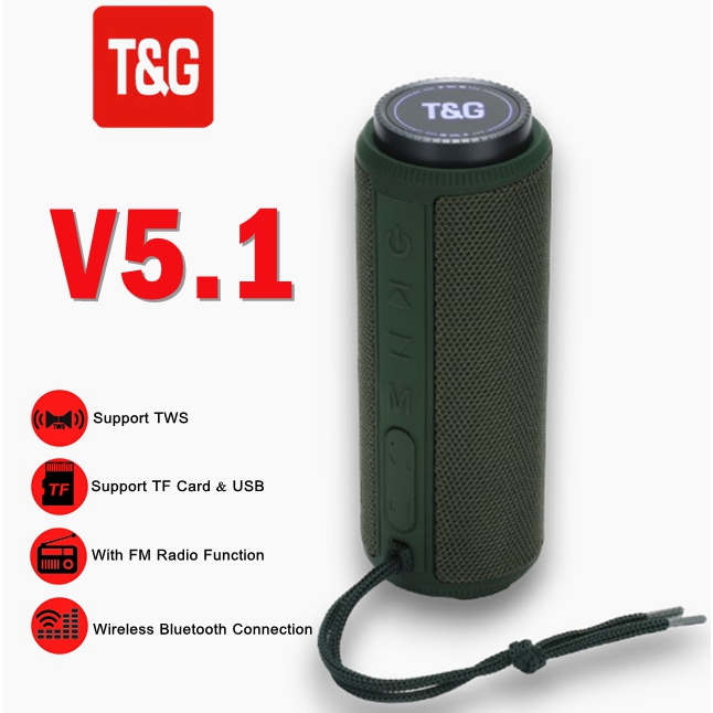 T&G TG-332 TWS Portable Wireless Bluetooth Speaker with Handstrap ...