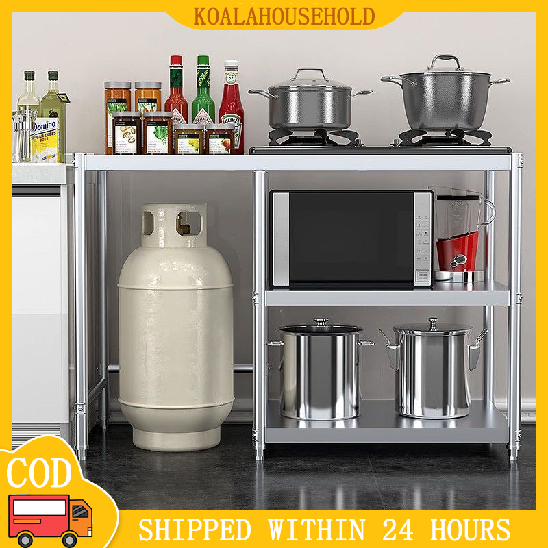 Gas Stove Stand Rack 304 Stainless Steel Shelf Kitchen Gas Stove Table ...