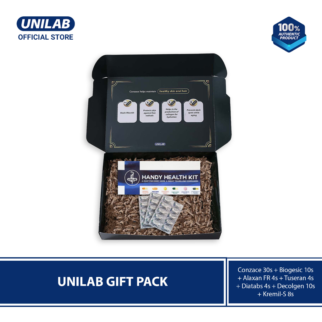 Unilab Gift Pack: Conzace 30s Multivitamins + Handy Health Kit | Shopee ...