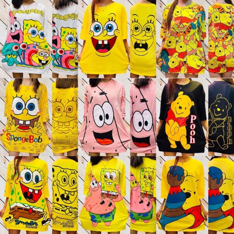 Winnie The Pooh Oversized Shirt Loose Plus Size up to 3XL Cotton ...