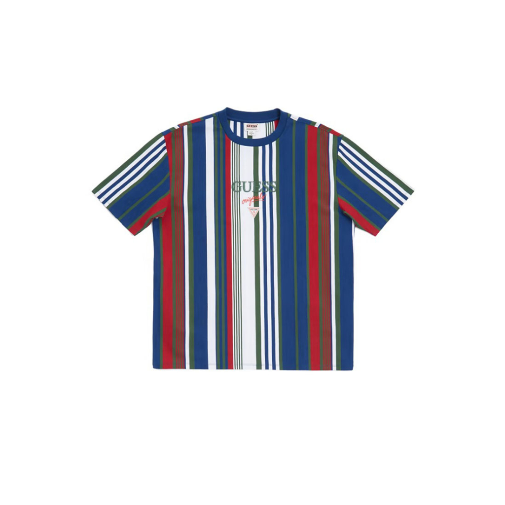 GUESS Originals Pat Vertical Stripe Tee | Shopee Philippines