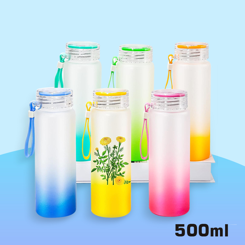 Sublimation Printable Gradient Glass Bottle 500ml | Shopee Philippines
