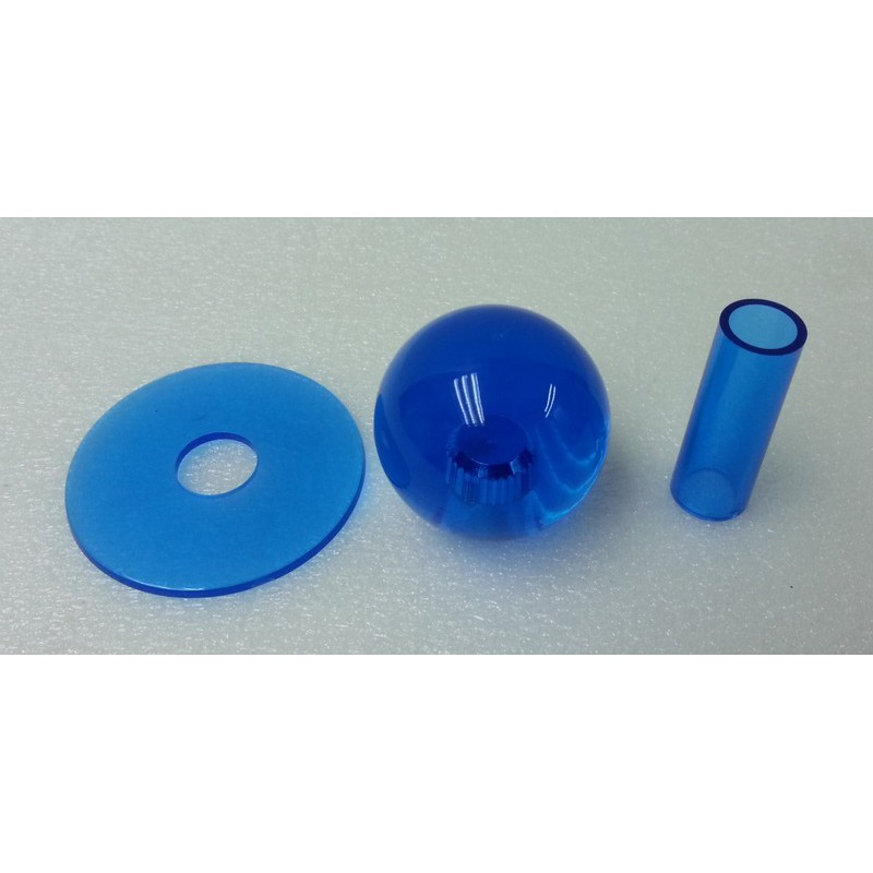 Clear Ball Top with Shaft Cover and Dustwasher for Sanwa JLF Arcade ...