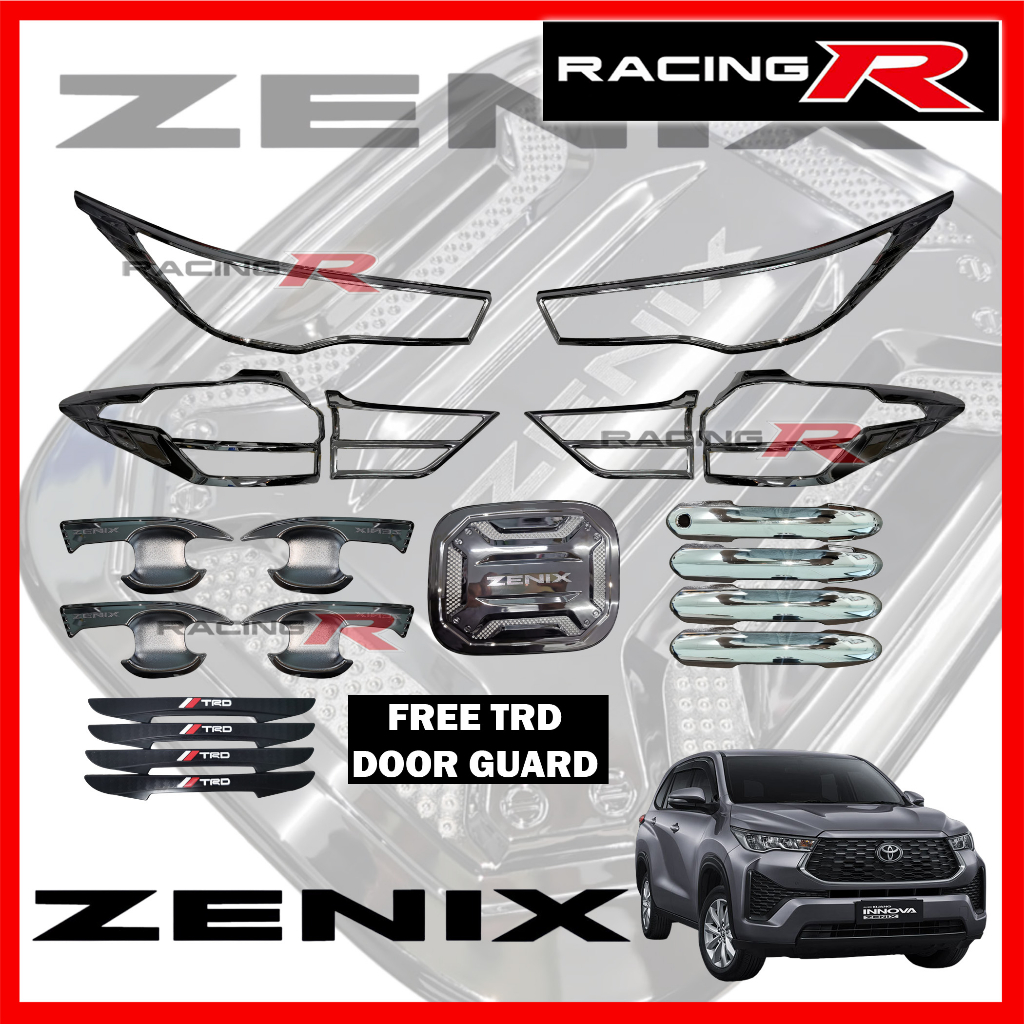TOYOTA INNOVA ZENIX 2023-2024 Combo Set Garnish Chrome | Shopee Philippines