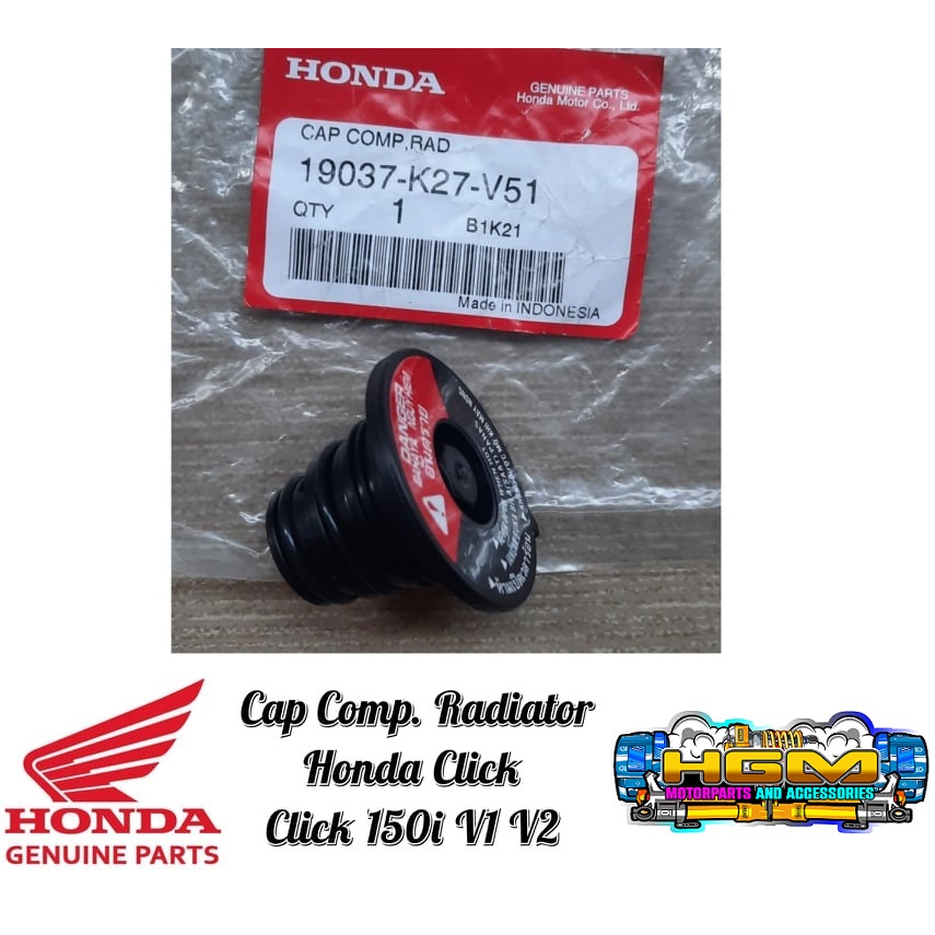 CAP COMP. RADIATOR | HONDA CLICK 150i V1 & V2, ADV 150, AIR BLADE 150 ...