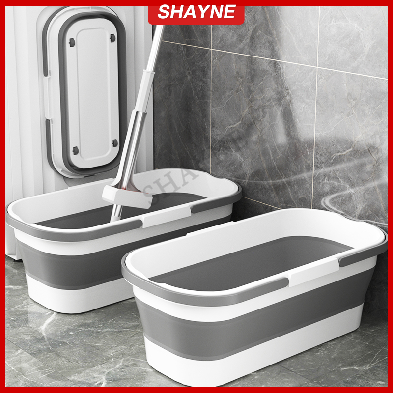Foldable Mop bucket Multipurpose spin mop & bucket with wheels ...
