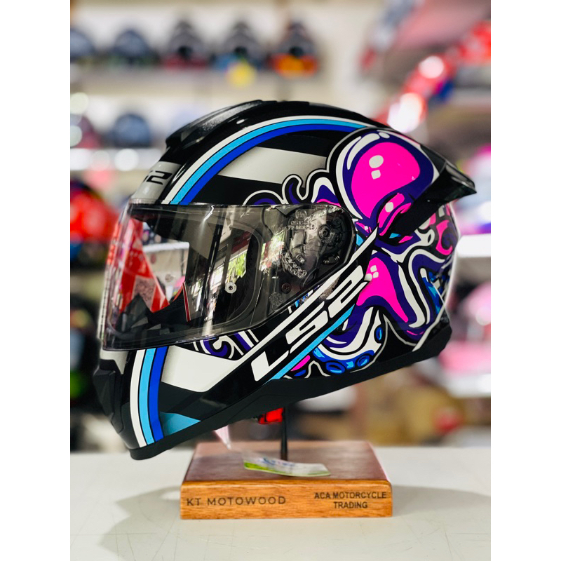 LS2 FF802 Flash Full-face Single Visor Helmet + Free Tinted Visor ...