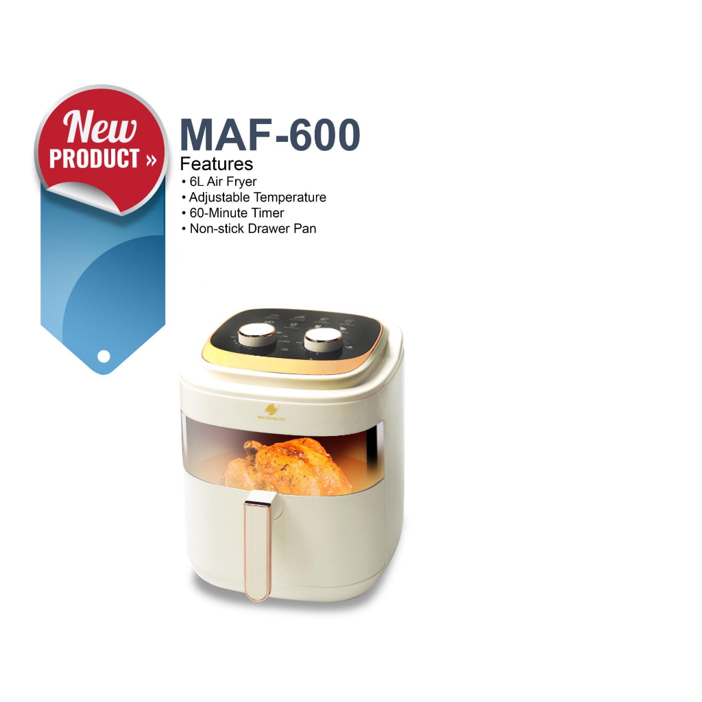 Micromatic MAF-600 Air Fryer 6 Liters MAF600 (Houseware Express ...