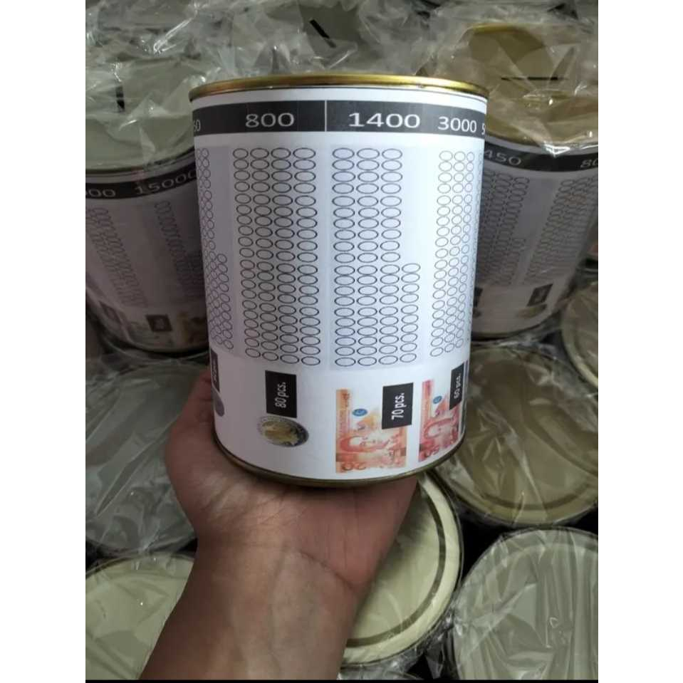 alkansya ipon challenge Tin Can Coin Bank 2023 road to 53,750pesos ...