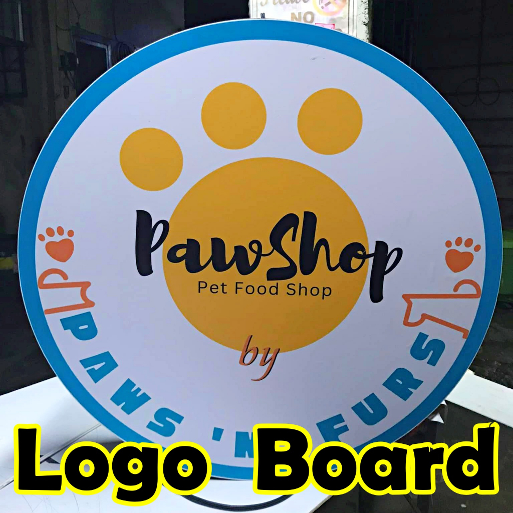 Logo Board 3D or flat Round Sintra Board Signage | Shopee Philippines