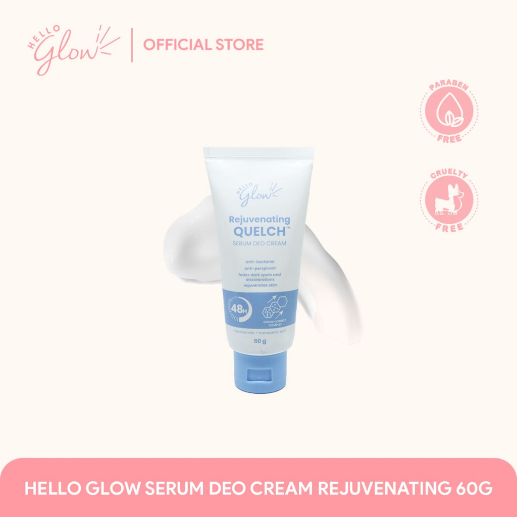 Hello Glow Rejuvenating Quelch Serum Deo Cream (Deodorant) | Shopee ...