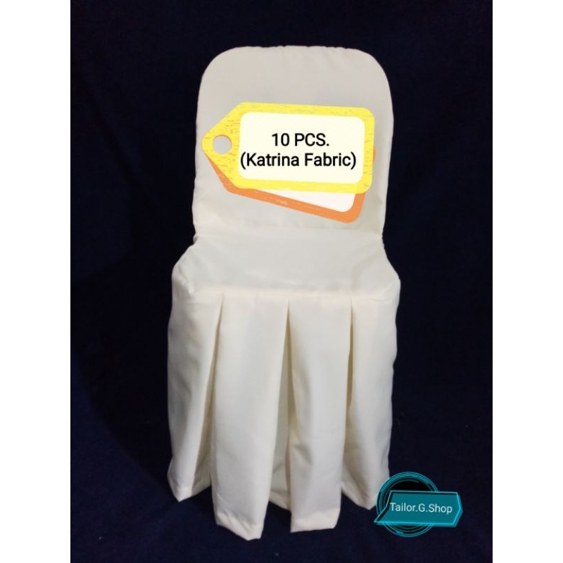 10 PCS. (Katrina Fabric) Monoblock Chair Cover for Catering | Shopee ...