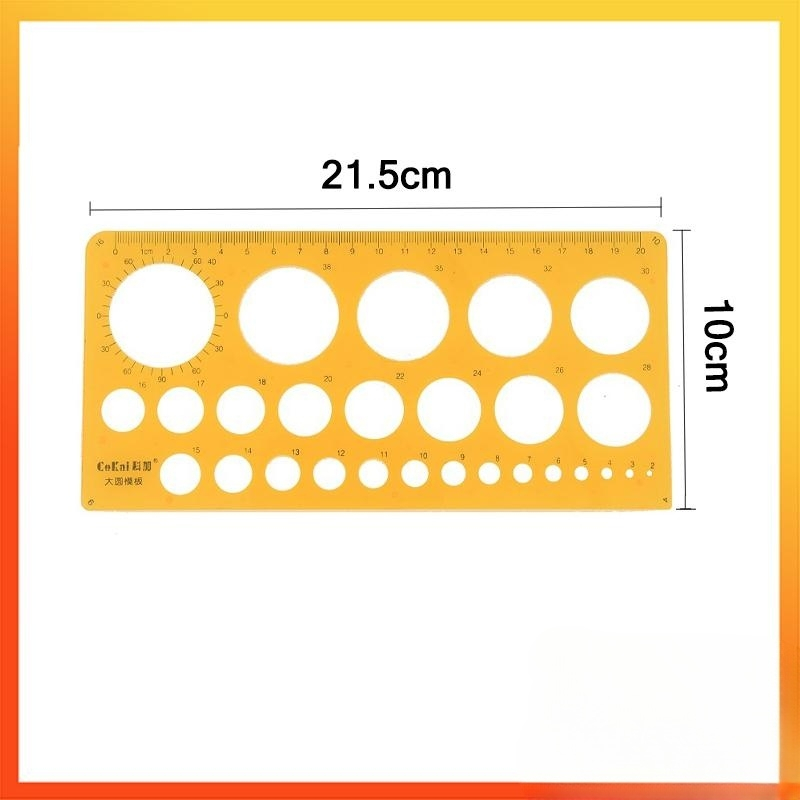 Drawing Template Ruler Stencil Mechanical Oval Various Shapes Rulers ...