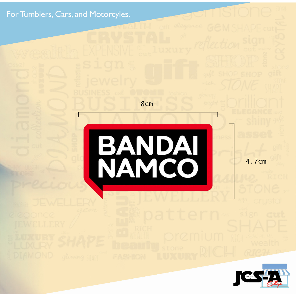 JCS_ Bandai Namco Logo Sticker | Shopee Philippines