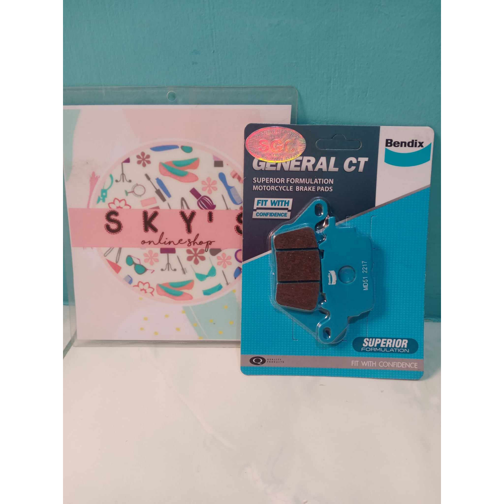 BENDIX BRAKE PAD MD51 (FRONT) MIO I 125,MIO SOUL I 125,NMAX,AEROX,MXI ...