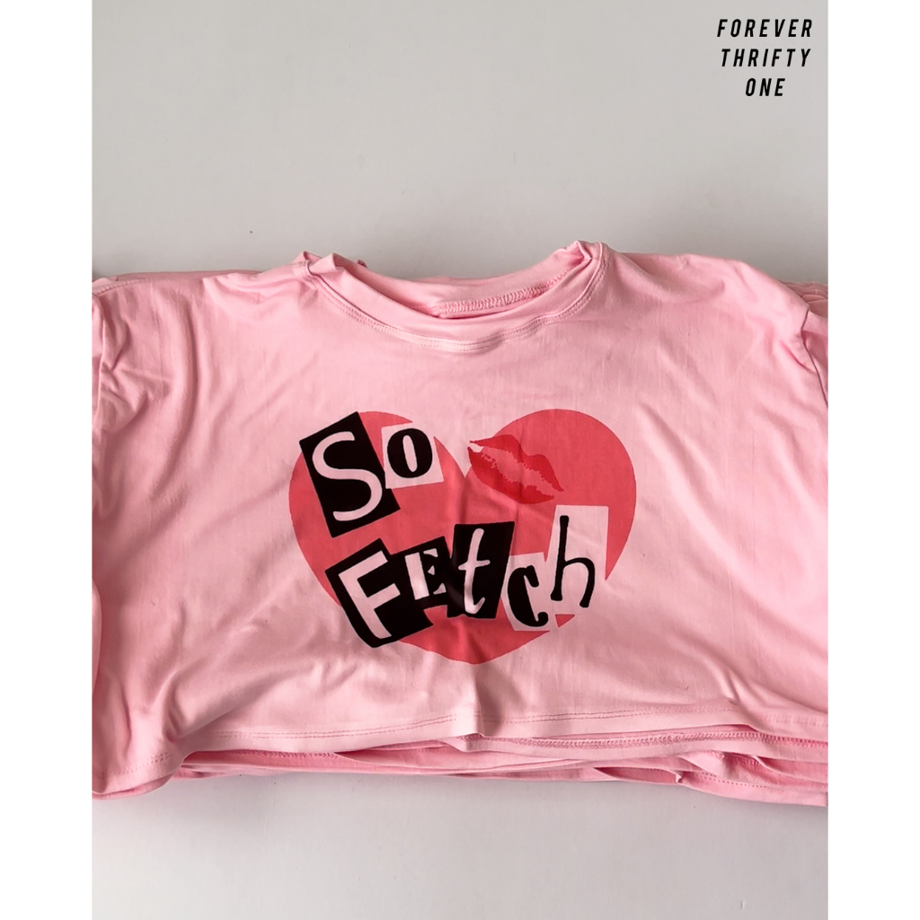 MEAN GIRLS SO FETCH Cotton Spandex Shirts Cropped Top Women's Crop Top ...