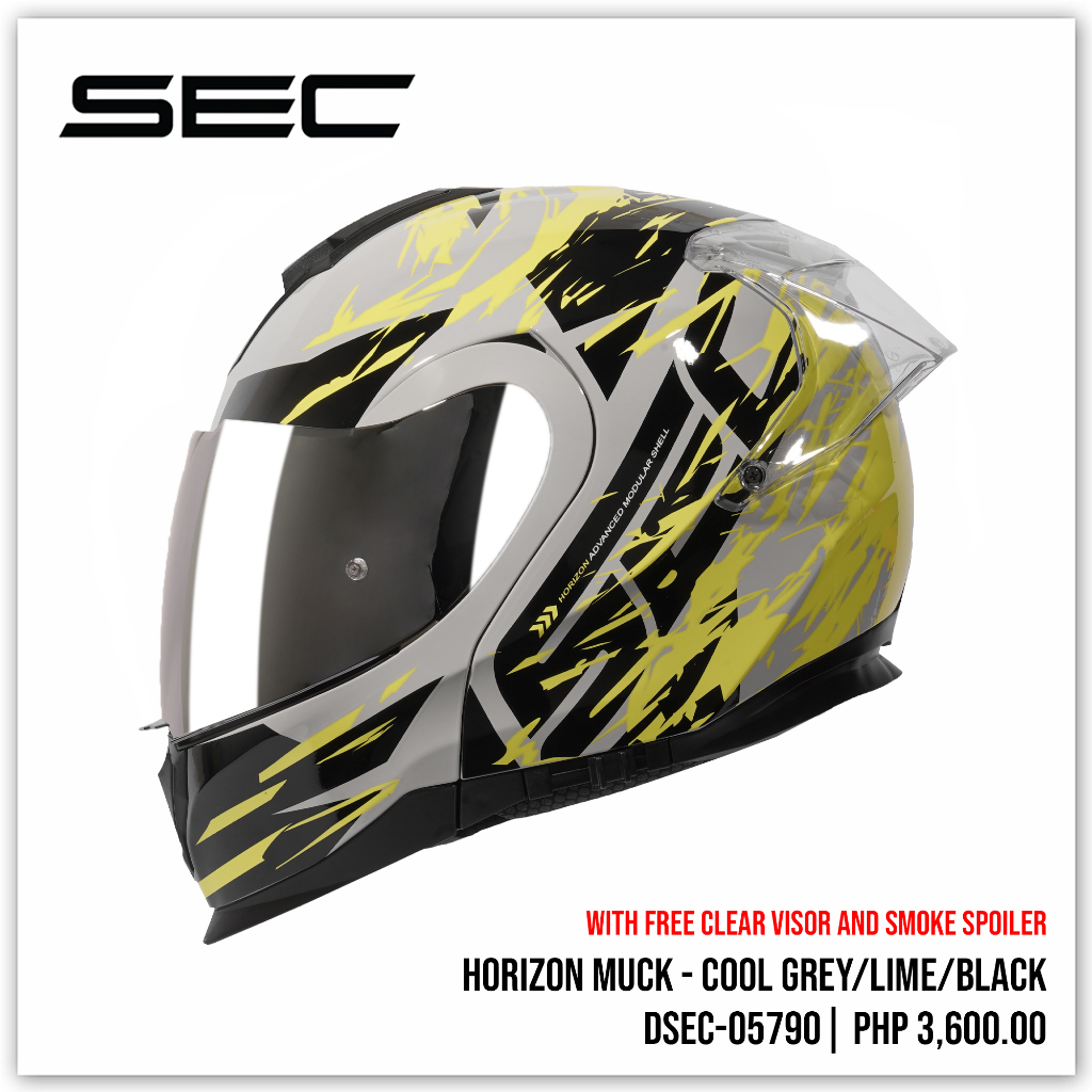 SEC Horizon Muck Gloss/Matte Modular Helmet (M-XL) | Shopee Philippines