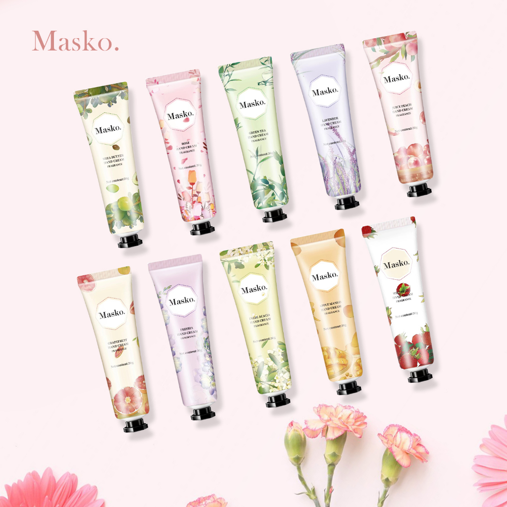 Masko Essential Natural Hand Cream for Women Perfect with Travel Size ...