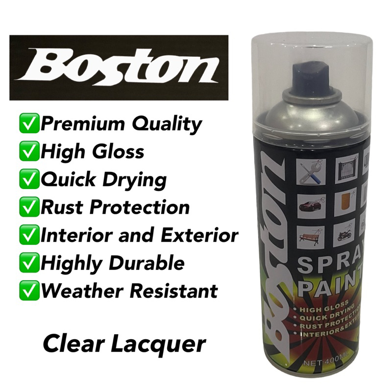 Boston Quick Drying Spray Paint 400ml | Shopee Philippines