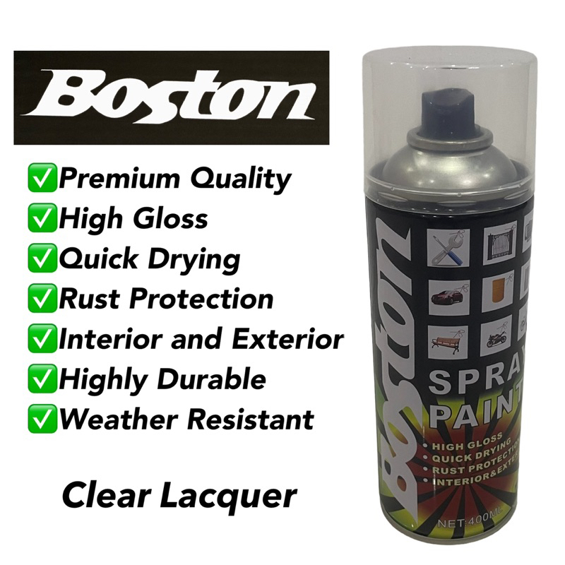 Clear Gloss Lacquer Spray Paint 400ml | Shopee Philippines