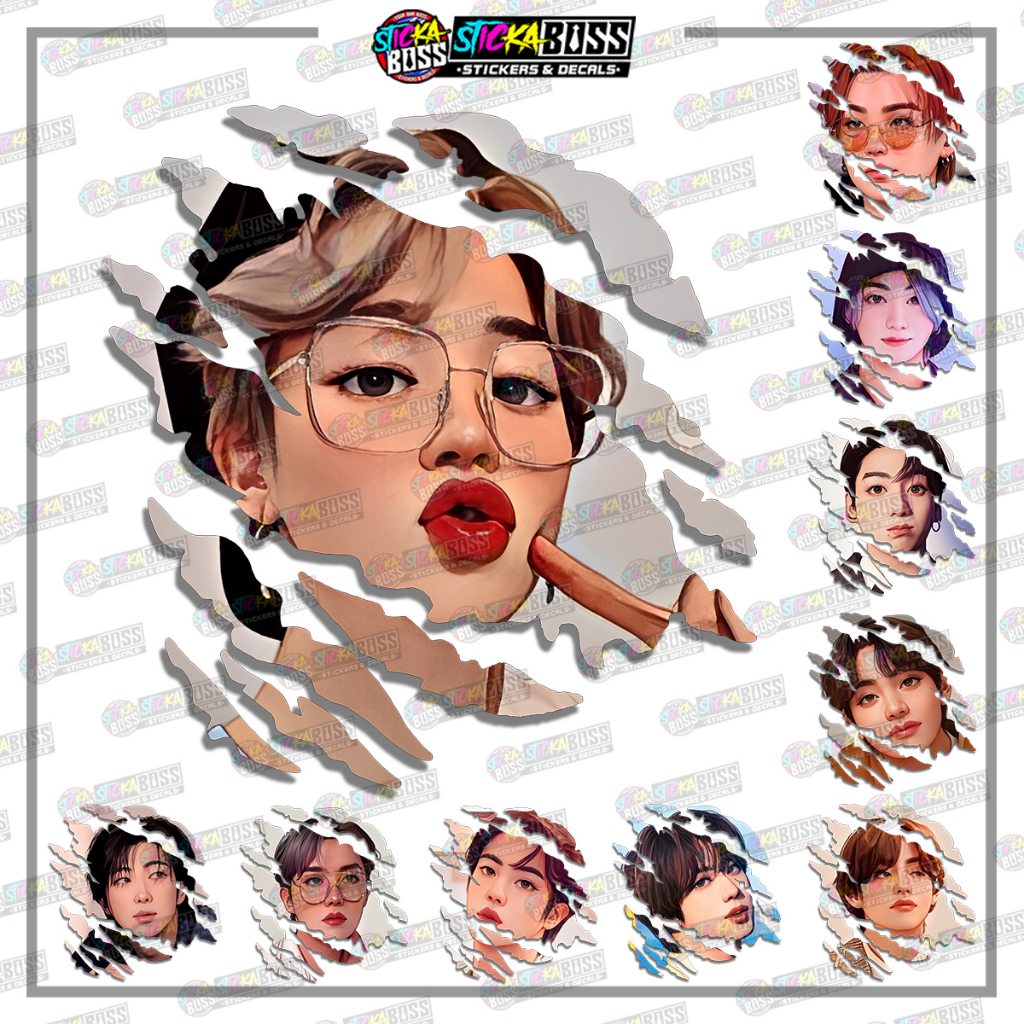BTS PART 2 | ANIME SCRATCH STICKER【VINYL PRINTED】( LAMINATED ...