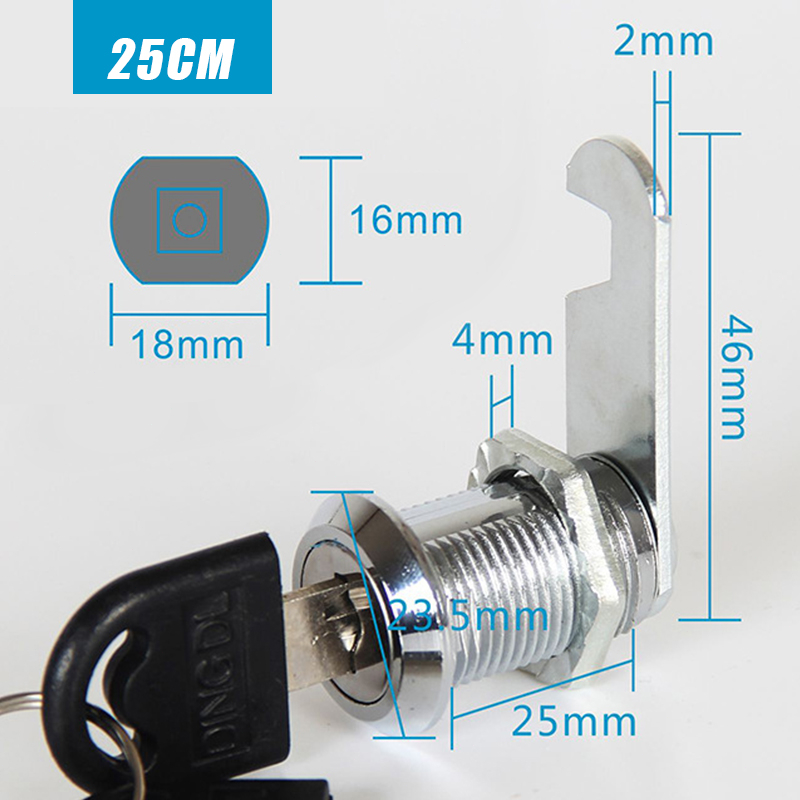 Drawer lock Anti-rust Zinc Alloy cabinet lock Leaf lock 16mm/20mm/25mm ...