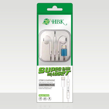 STEREO EARPHONE WITH VOLUME CONTROL MICROPHONE COMPATIBLE TO IOS PLUG ...