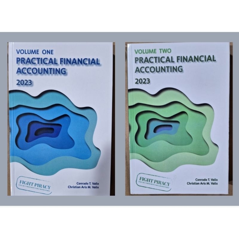 PRACTICAL FINANCIAL ACCOUNTING VOL.1&VOL.2 2023 ed. by valix | Shopee Philippines
