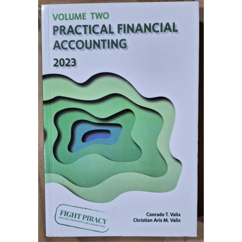PRACTICAL FINANCIAL ACCOUNTING VOL.1&VOL.2 2023 ed. by valix | Shopee ...