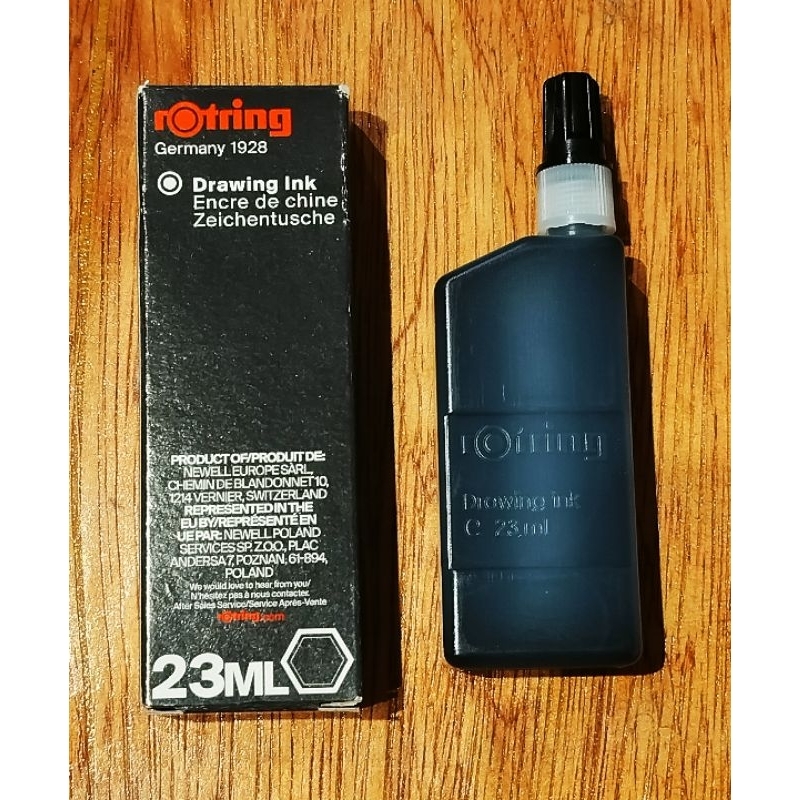 Rotring Isograph Technical Drawing Pen Liquid Ink Black, White 23ml ...