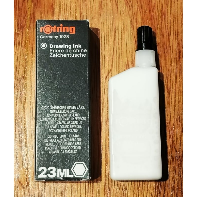 Rotring Isograph Technical Drawing Pen Liquid Ink Black, White 23ml ...