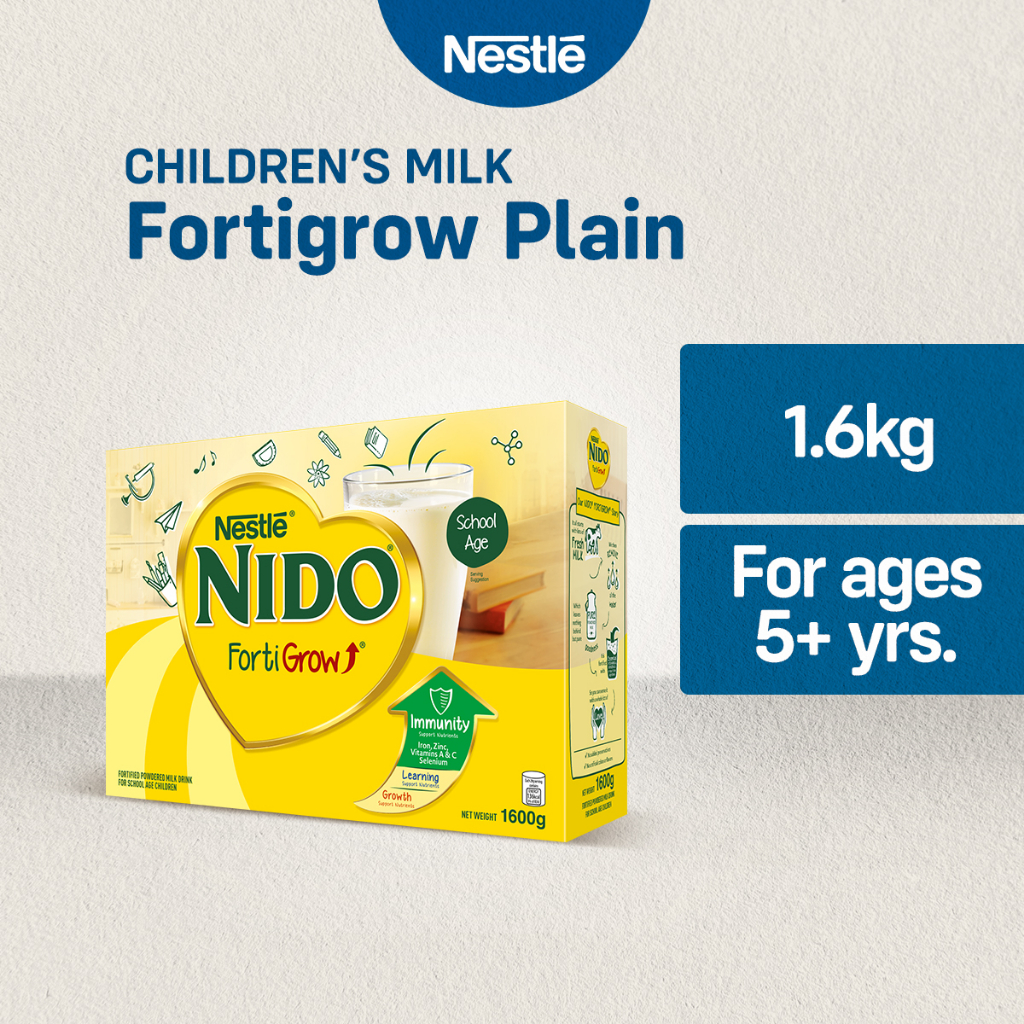 Nido Fortigrow Fortified Powdered Milk Drink 1.6kg | Shopee Philippines