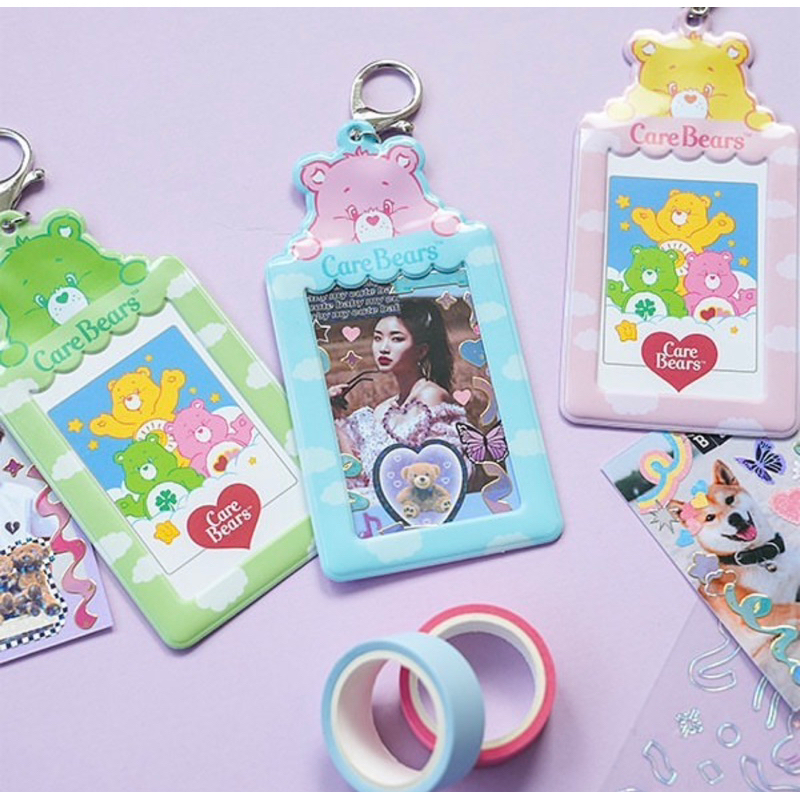 [ON HAND] CARE BEARS PHOTOCARD KEYRING/HOLDER DAISO KOREA | Shopee Philippines