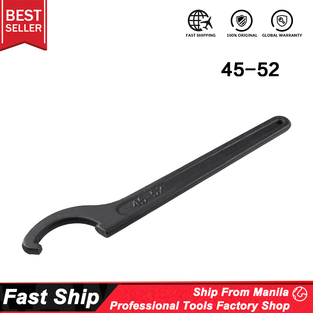 45-52mm Crescent Hook Head Round Nut Spanner Hand Tool Stainless Steel ...