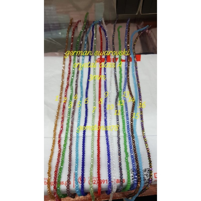 Swarovski german crystal class A 3mm | Shopee Philippines