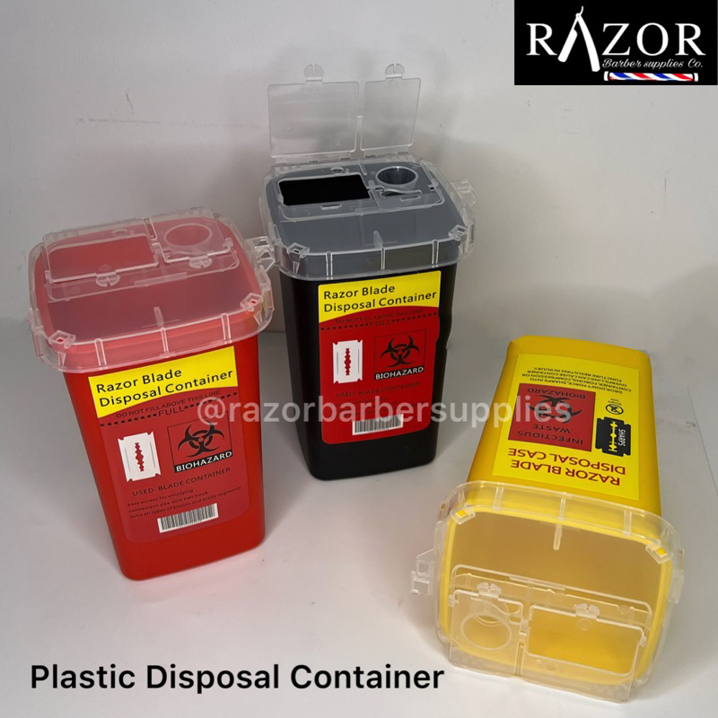 Blade Disposal Container 1L Plastic Container Barber Tool | Shopee ...