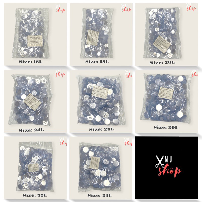 Nursing Buttons / Shank Buttons / Uniform Buttons (144 pcs per pack ...