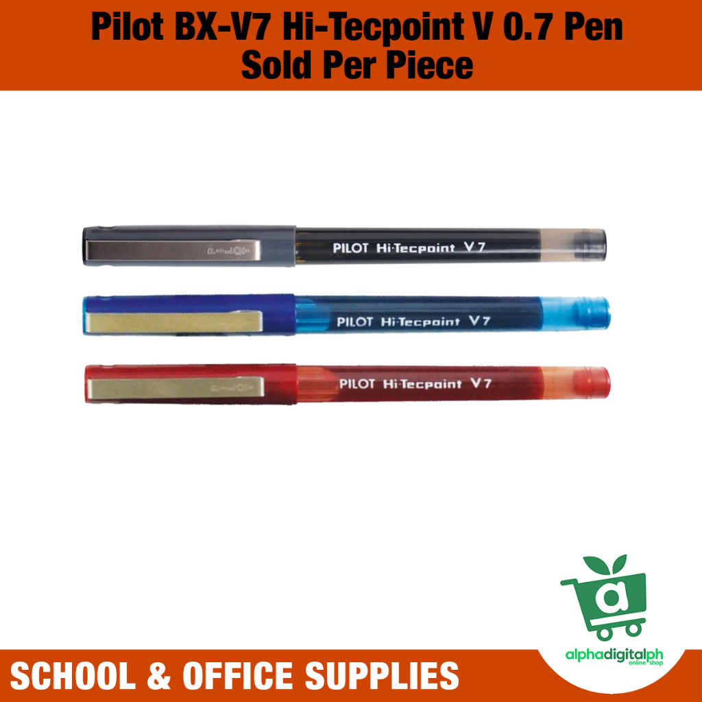 Pilot BX-V7 Hi-Tecpoint V 0.7 Pen Black Blue Red Sold Per Piece ...