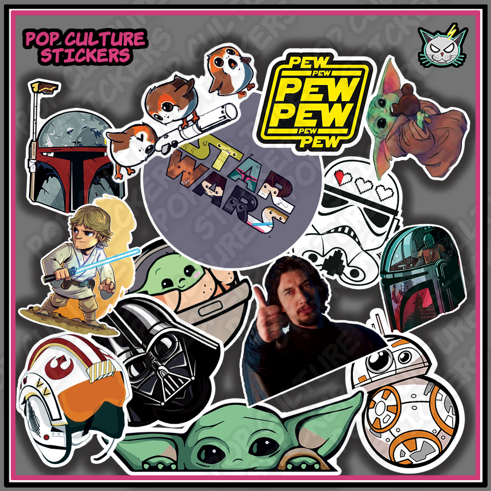 Movie - Star Wars Aesthetics - Vinyl Sticker Pack (10pcs) Tumbler ...