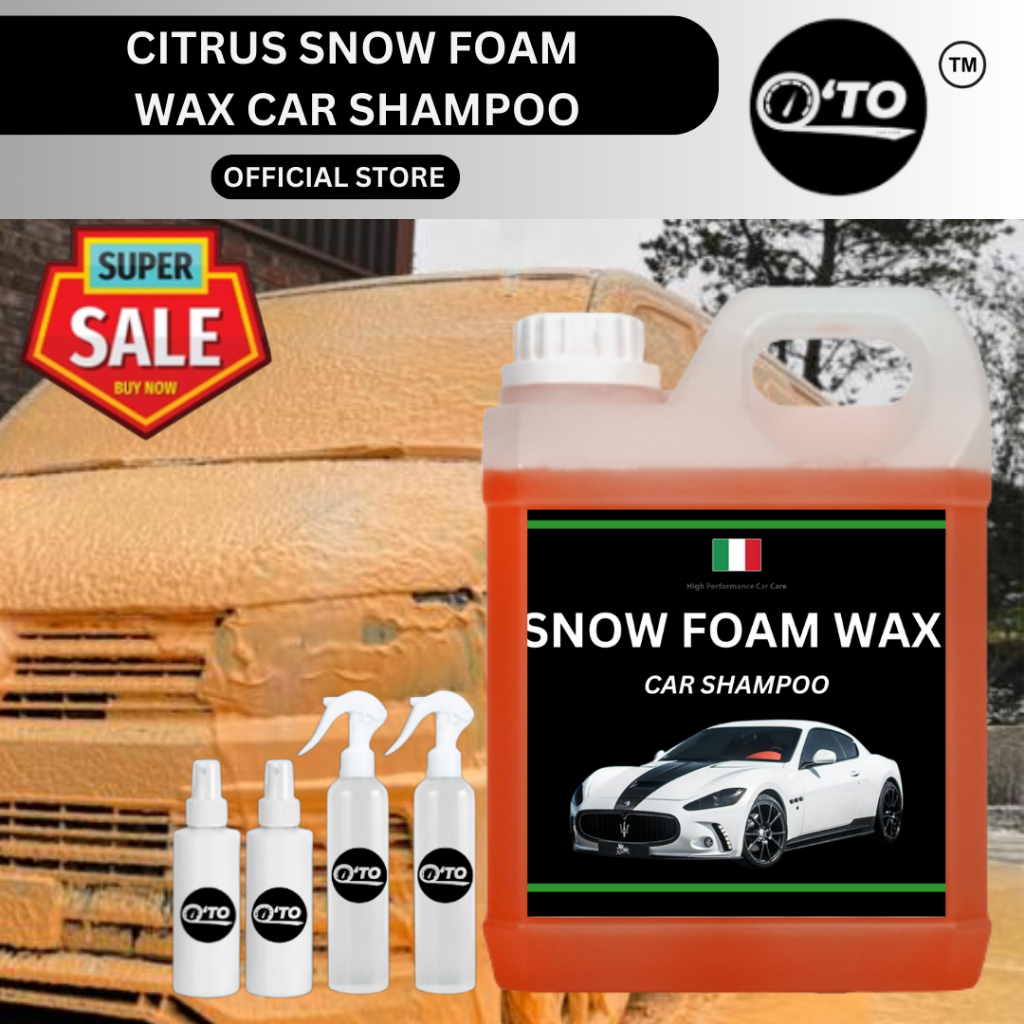 Citrus Snow Foam Wax Car Shampoo Oto Car Care. Friction and Contactless ...