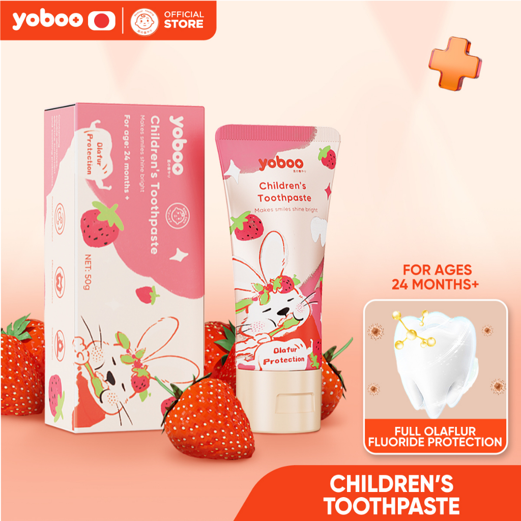Yoboo Children's Toothpaste with Olaflur Protection I For Ages 24 Months Above | Shopee Philippines