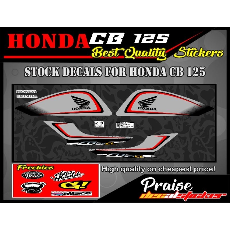 Honda CB 125 stock decals | Shopee Philippines