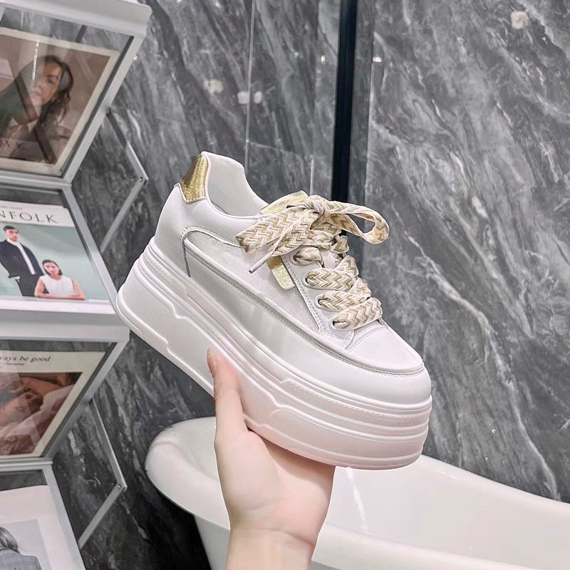 Korean fashion Chunky Breathable Rubber Shoes for women | Shopee ...
