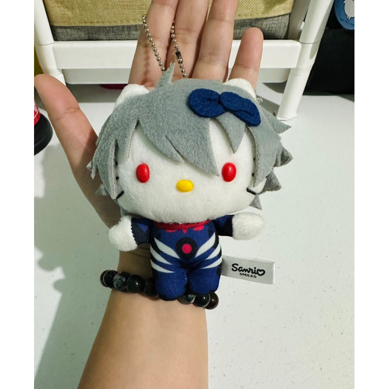 Rare Sanrio Hello Kitty Evangelion Nagisa Kaworu Plush Charm | Shopee ...