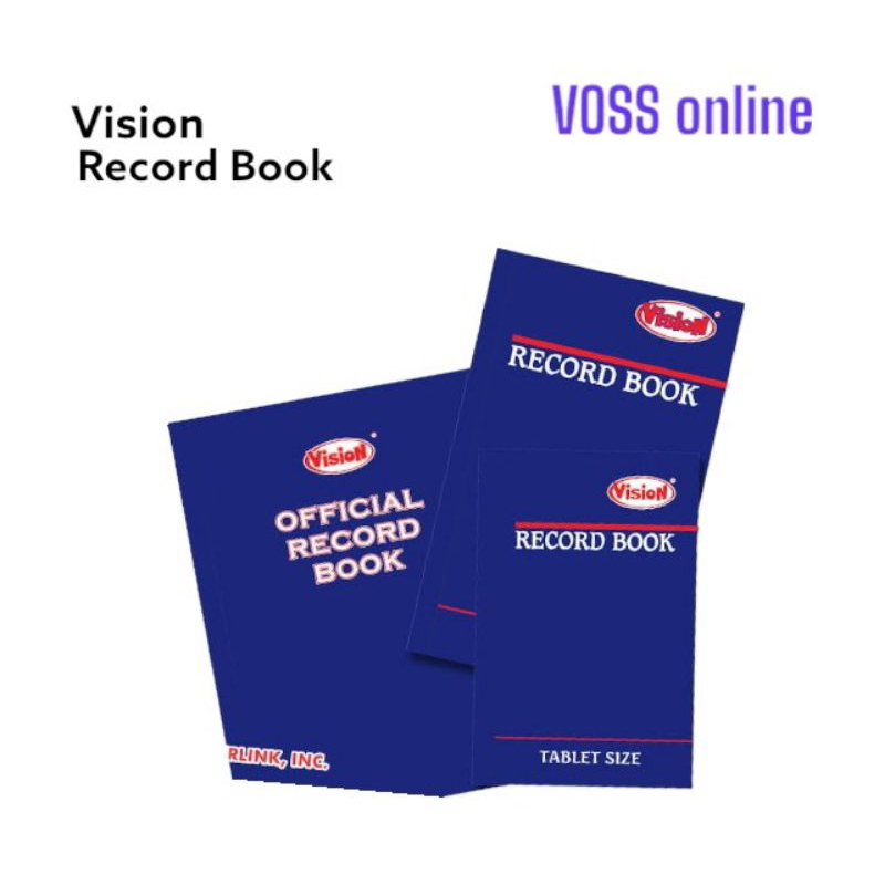 Vision Record Book Standard, Tablet, and Official Size Available sold ...