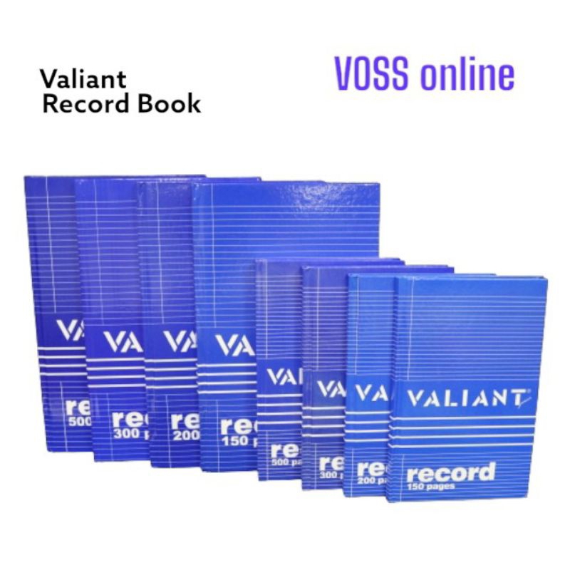 Valiant Record Book Standard and Junior Size Available sold per piece ...